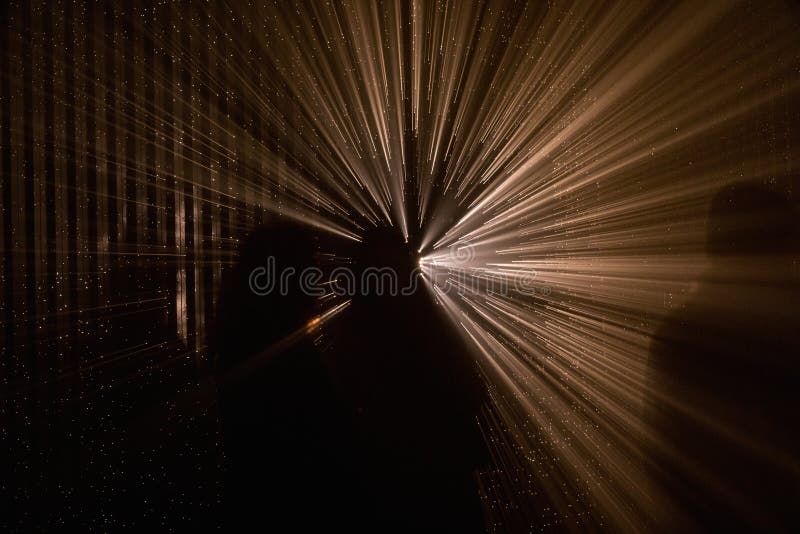 Light Abstract Projection. Colorful Light Rays Stock Illustration ...