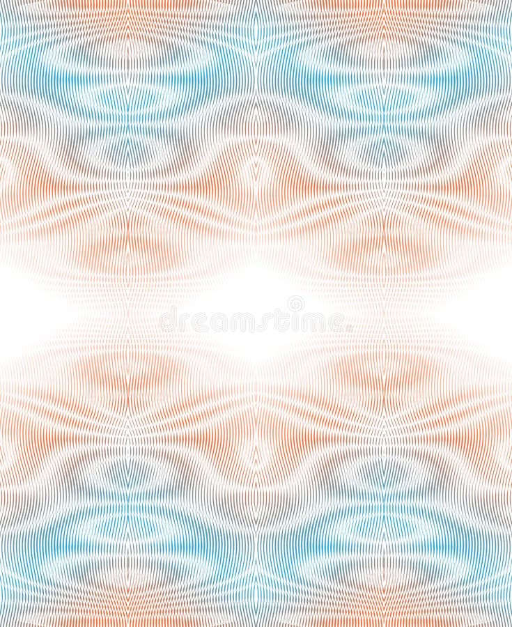 Light Abstract Symmetrical Background with Ornate Moire Effect. Stock ...