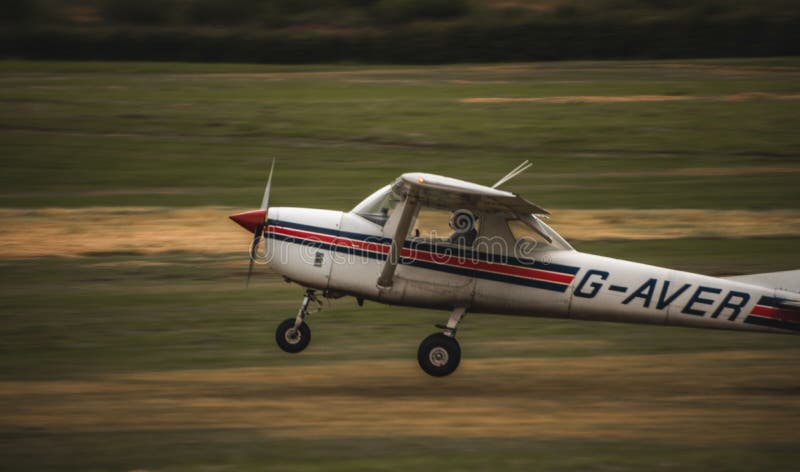 Light Aircraft Preparing for Flight from a Field Editorial Photo ...