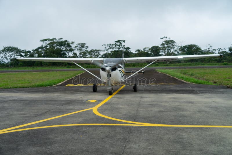 Light Aircraft on Small Runway Editorial Stock Photo - Image of amazon ...