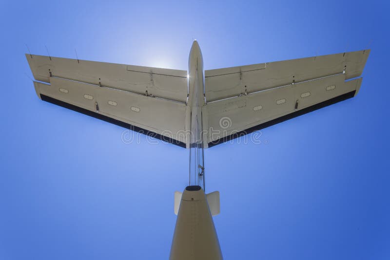 Light Aircraft Tail Blue stock image. Image of flying - 28428609
