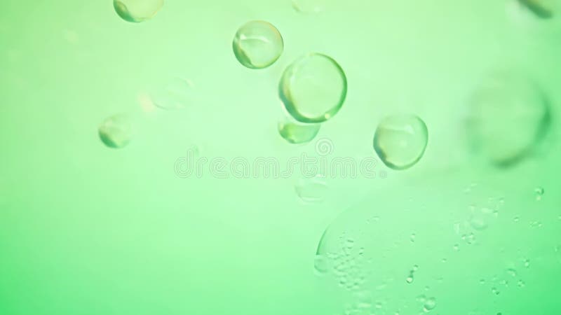 Light and Airy Bubbles Creating Dynamic Shapes and Shadows. Green ...