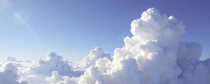 Light and Airy Cloud Formations in the Clear Blue Sky, Cloud, Soft ...