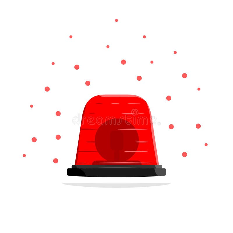 Light alarm signal stock vector. Illustration of emergency - 258995652