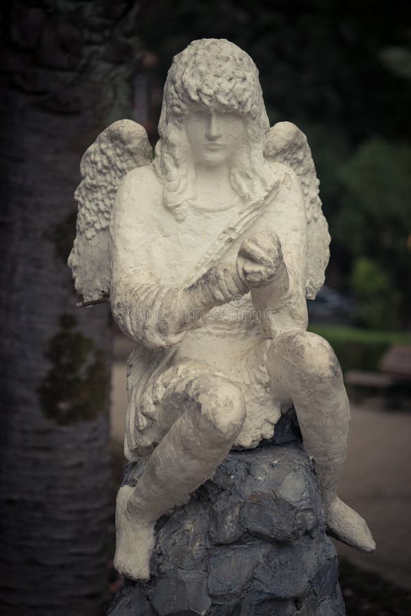 Light angel statue stock photo. Image of stone, sculpture - 92319294