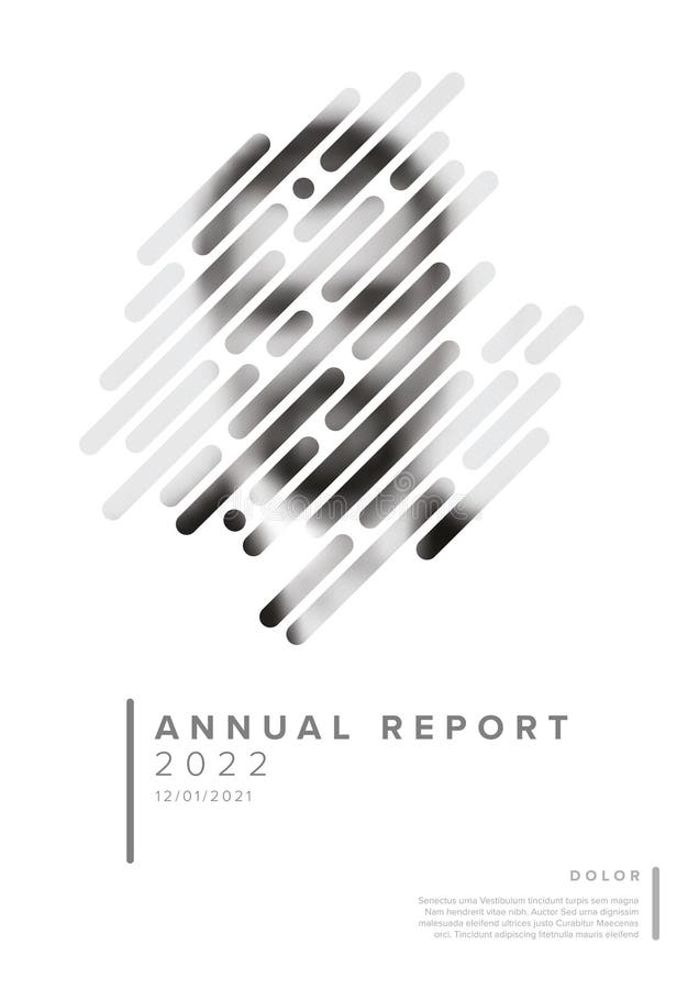 Light Annual Report Front Cover Page Template with Photo Stock Vector ...