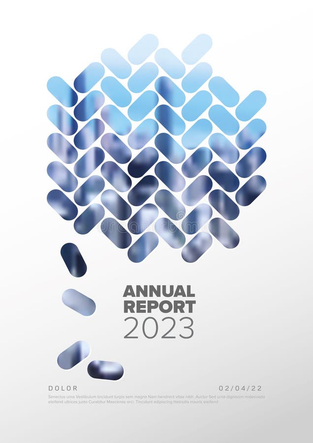 Light Annual Report Front Cover Page Template with Photo Stock Vector ...