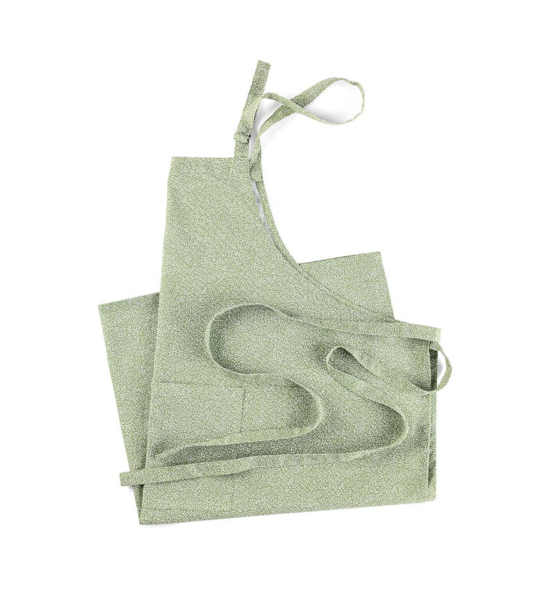 Light Apron with Pattern Isolated on White, Top View Stock Illustration ...