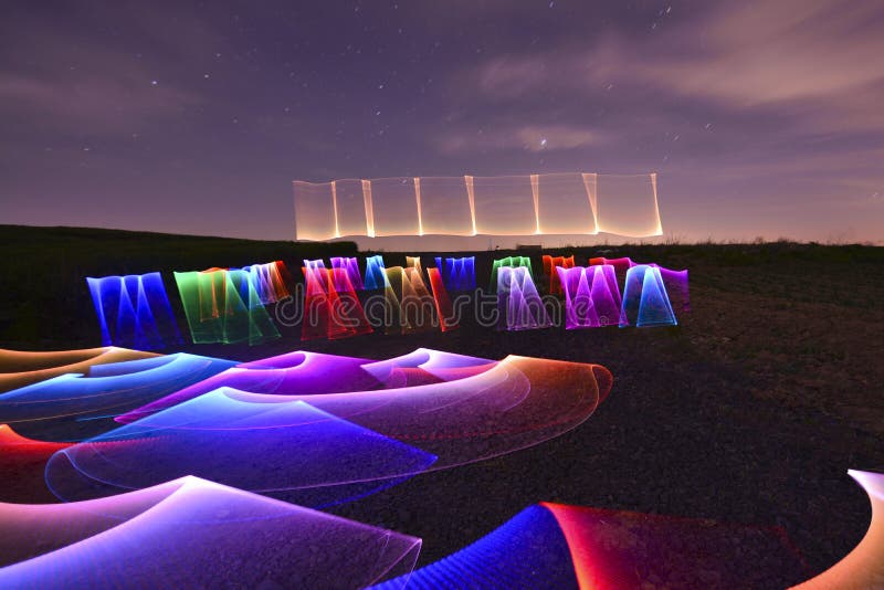 Light Art Performance Photography Stock Photo - Image of backdrop ...