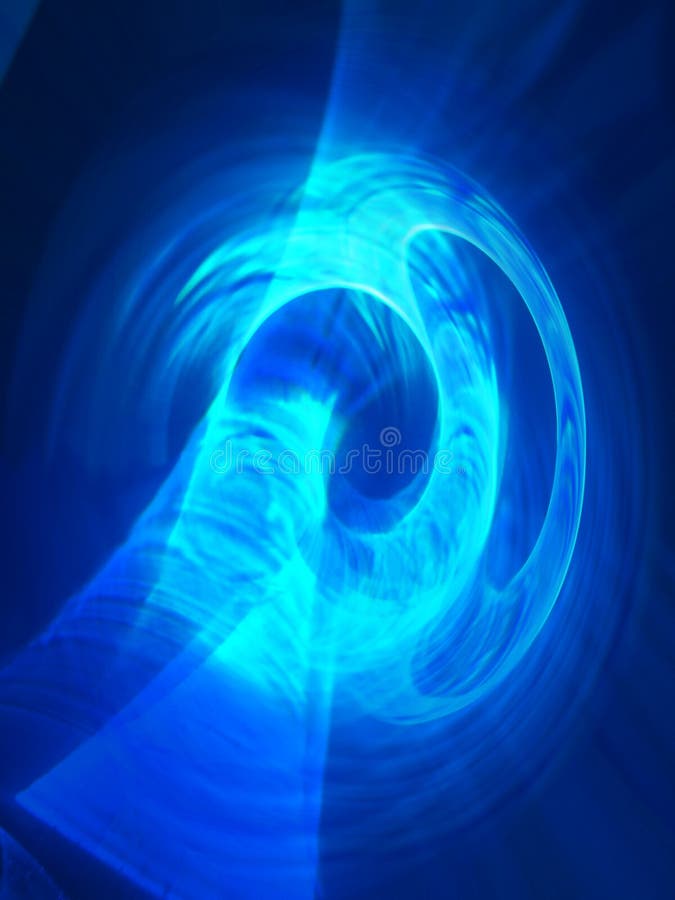 Light Art - Reflections, Refractions, Blue Color Stock Illustration ...