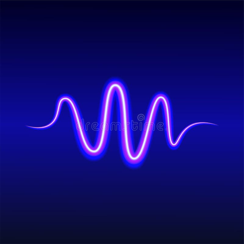 Light Audio Spectrum, Wave Line Music Stock Vector - Illustration of ...