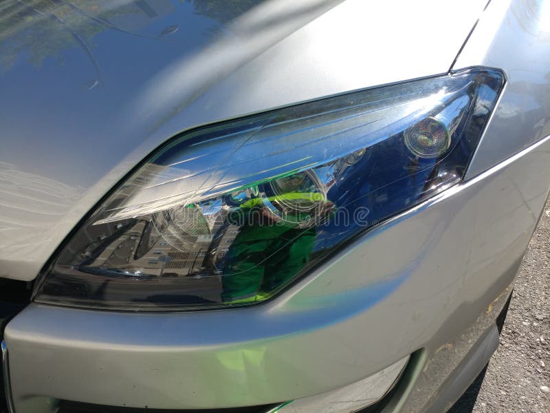 Light Auto Front Vehicle Car Lamp Stock Photo - Image of bridge, high ...