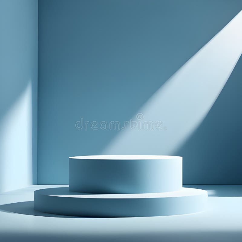 A Light Backdrop with Podium for Product Presentations Stock Photo ...