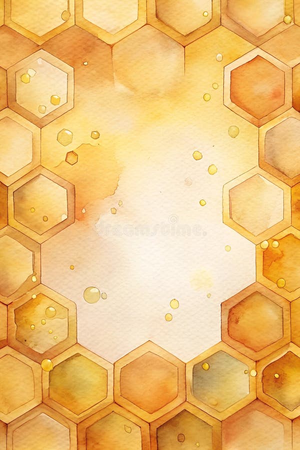 Light Background with Arranged Honeycomb Cells Forming a Frame. Stock ...