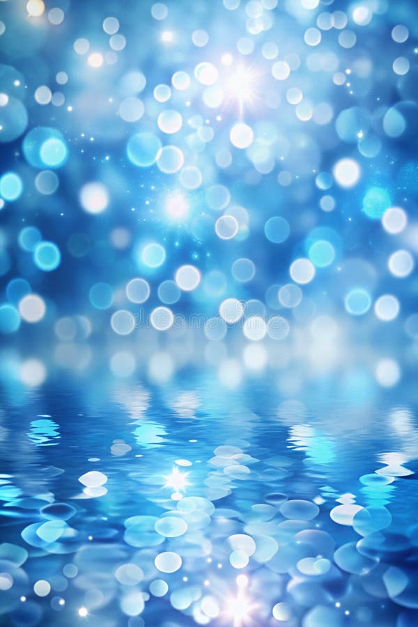 Light Background with Blue Spotlight Reflections for Product Branding ...