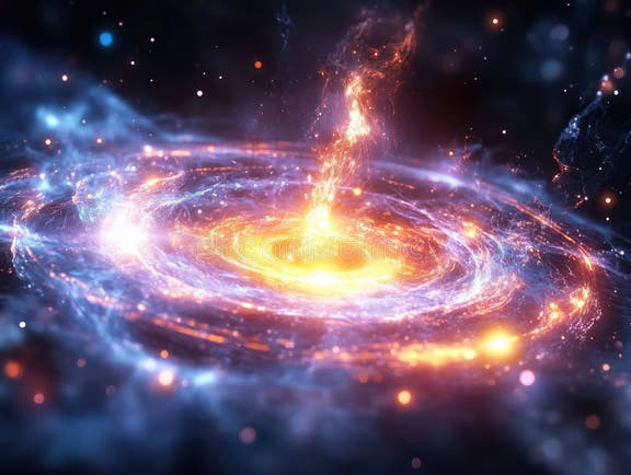 Rotational Patterns in Electromagnetic Fields Stock Illustration ...