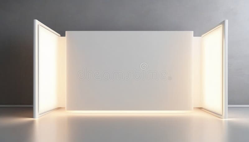 Light Background Mock-up for Presentation Stock Illustration ...