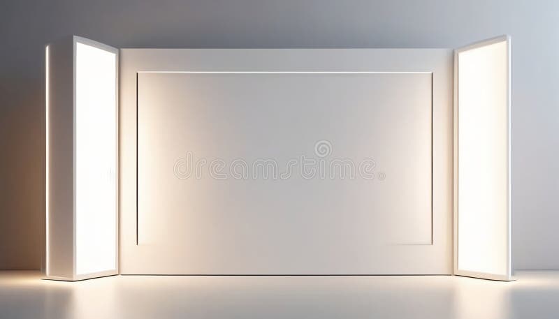 Light Background Mock-up for Presentation Stock Illustration ...
