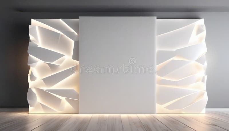 Light Background Mock-up for Presentation Stock Illustration ...