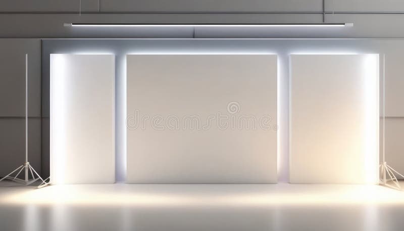 Light Background Mock-up for Presentation Stock Illustration ...