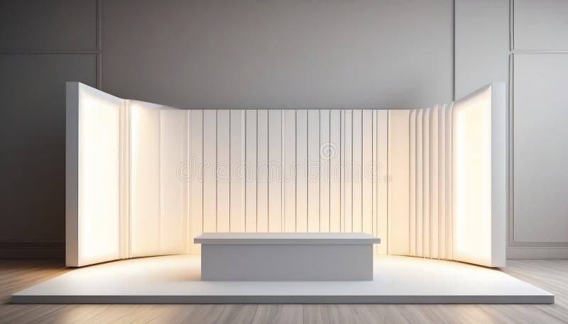 Light Background Mock-up for Presentation Stock Illustration ...