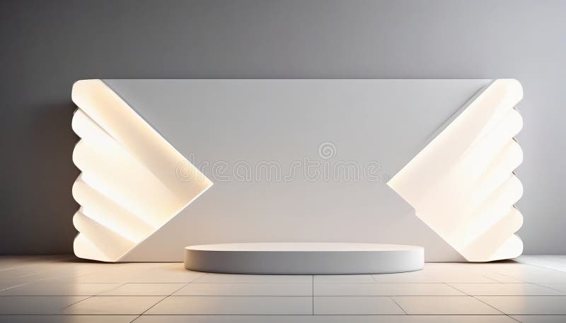 Light Background Mock-up for Presentation Stock Illustration ...