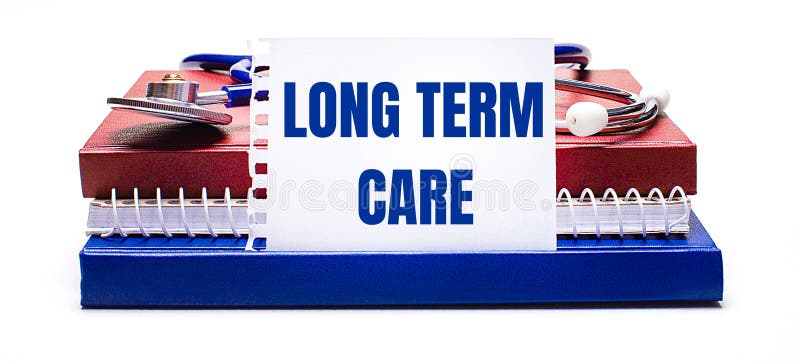 On a Light Background Notepad, a Stethoscope and a White Card with the ...