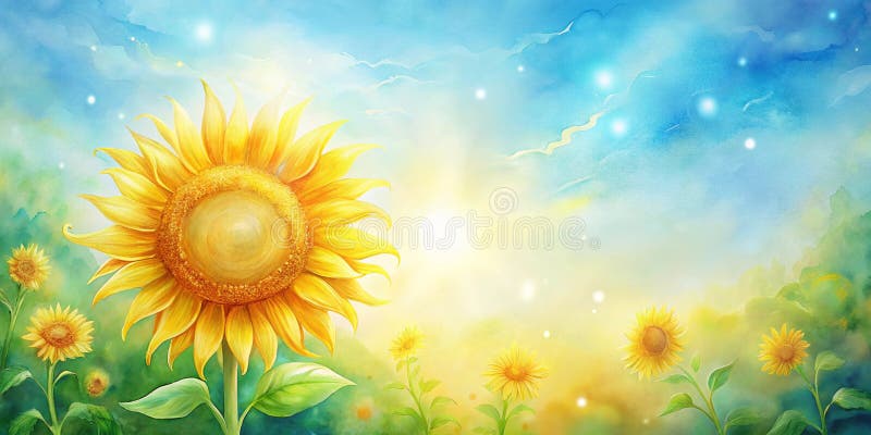 Light Background, Sunny Painted Stock Illustration - Illustration of ...