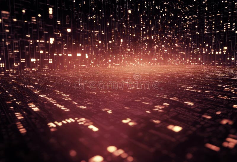 Light Background Technology Code Data Connectivity Binary Conveying ...