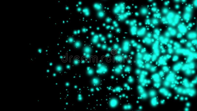 Light Balls Moving Against Black Sky Animation Stock Footage - Video of ...