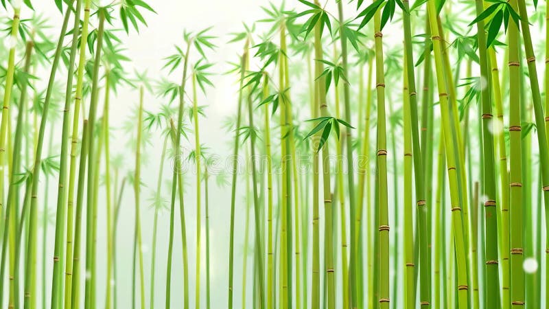 Light Bamboo Forest: Nature Backdrop Animated Forestscape Stock Video ...