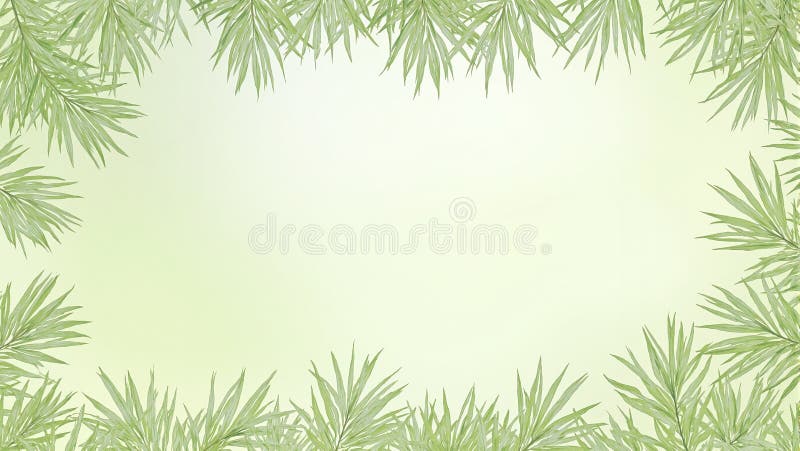 Light Bamboo Palm Leaves Creating a Fresh Tropical Vibe Stock ...