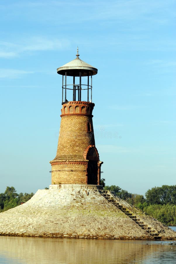 The Light Beacon stock image. Image of sailboat, forest - 21848795