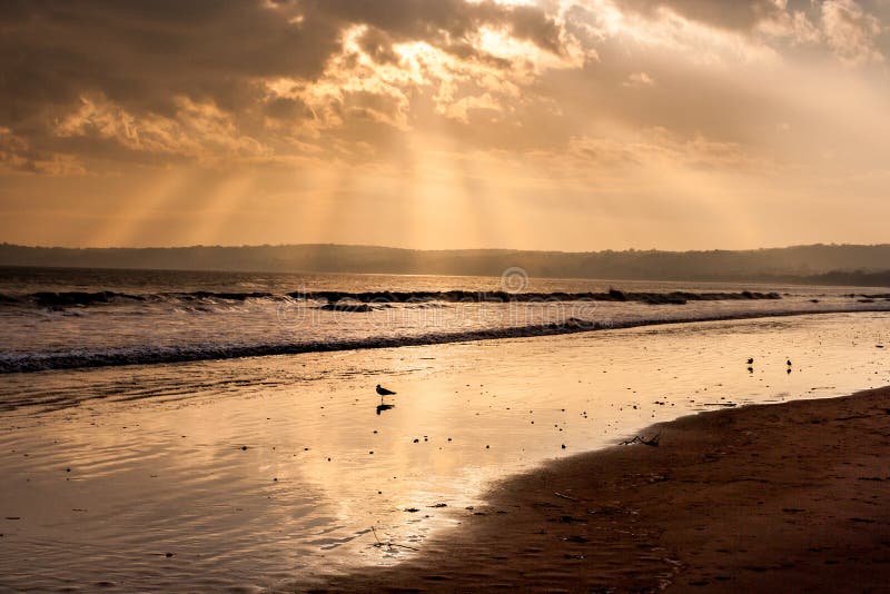 Light beam on beach stock photo. Image of beautiful, color - 27588556