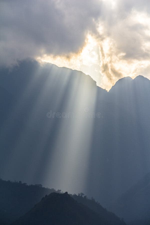 Light Beam through Clouds in Vietnam Stock Photo - Image of heart ...