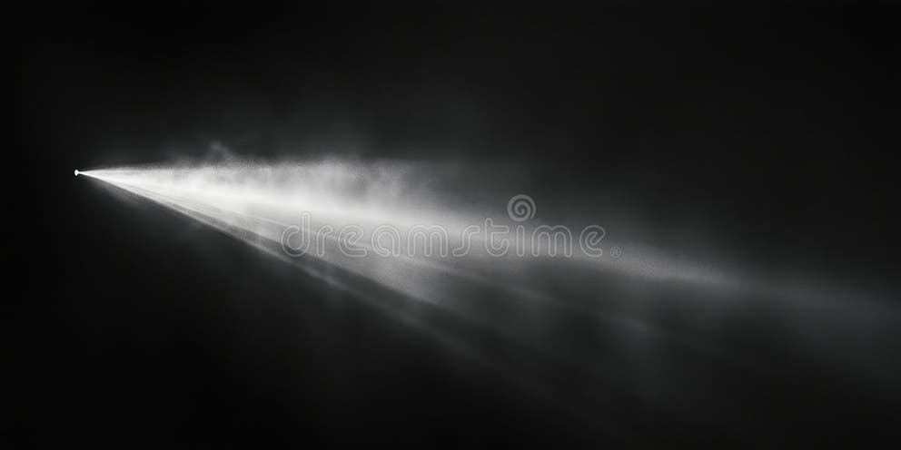Light Beam Cutting through Darkness Creating Dramatic Visual Effects ...