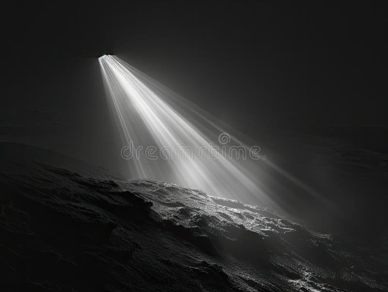 Light beam in the dark stock image. Image of evening - 316031923
