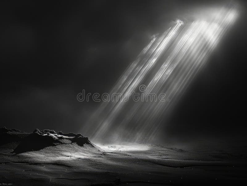 Light beam in the dark stock image. Image of water, scene - 316033813