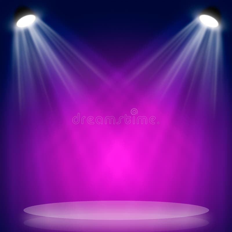 Light Beam Hitting at Surface Stock Illustration - Illustration of ...