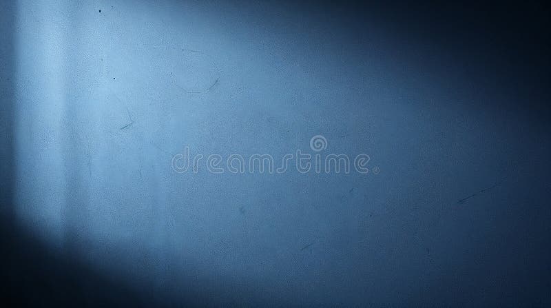 Light Beam Illuminating Blue Wall Creating Dramatic Shadow Stock ...