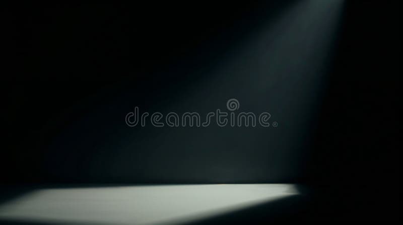 Light Beam Illuminating Dark Room Corner, Creating Dramatic Atmosphere ...