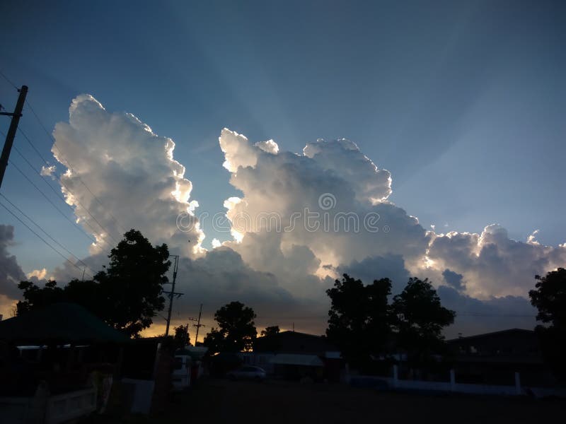 Light beam ray sky clouds stock photo. Image of bright - 127841084