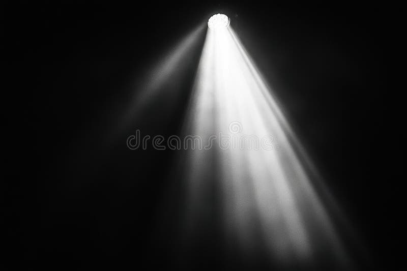 Light Beam Shining through a Small Hole in a Dark Room Stock ...