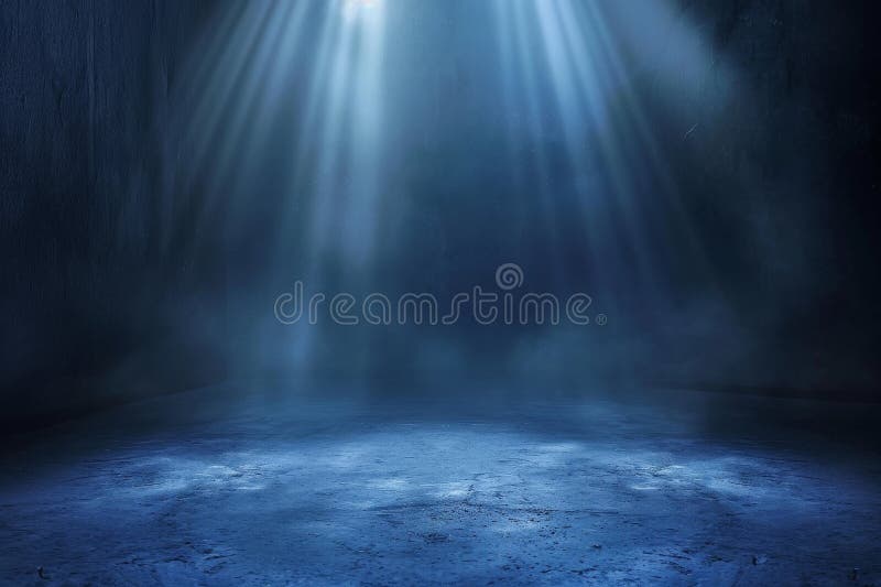 Light Beaming Down into Dark Room. Generative AI Stock Illustration ...