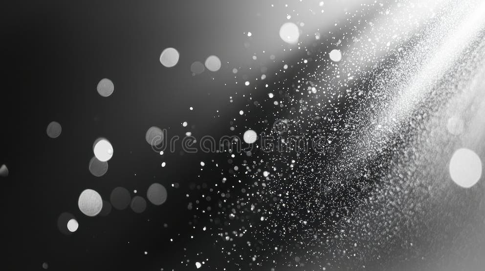 Light Beams Illuminating a Sparkling Surface and Background with ...