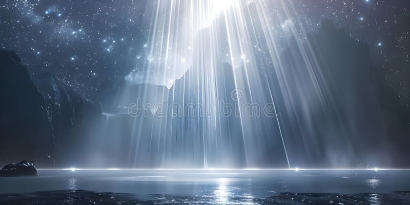 Light Beams Natural Background Stock Illustration - Illustration of ...
