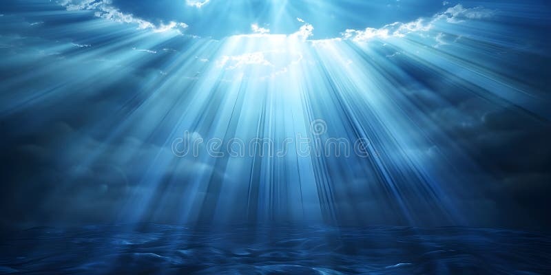 Light Beams Natural Background Stock Illustration - Illustration of ...