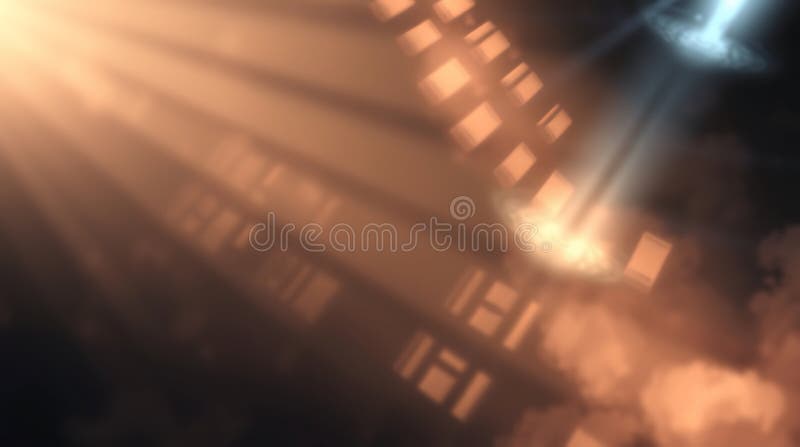 Light Beams Shining through Clouds Creating an Atmospheric Effect at ...