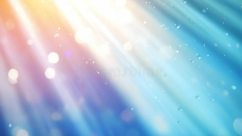 Light Beams Shining through a Colorful, Blurry Background, Creating a ...