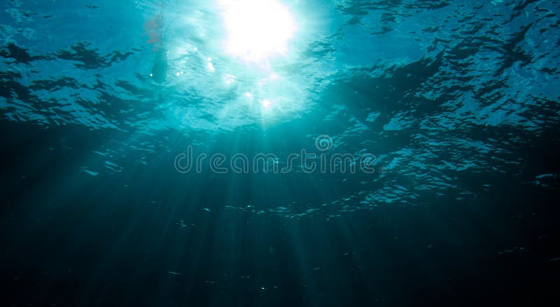 Light Beams Underwater stock photo. Image of warm, bright - 17391954